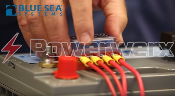 Blue Sea 5024 ST Blade Battery Terminal Mount Fuse Block Kit | Powerwerx