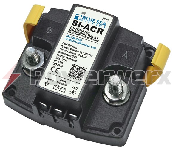 Blue Sea 7610 SI-ACR Automatic Charging Relay 12/24 VDC 120A | Powerwerx Blue Sea 7610 SI-ACR Automatic Charging Relay 12/24 VDC 120A | Powerwerx
