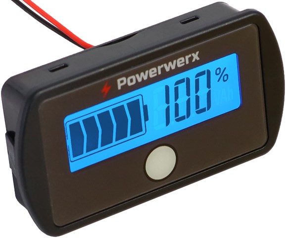 Powerwerx Battery Capacity Voltage Monitor | Powerwerx
