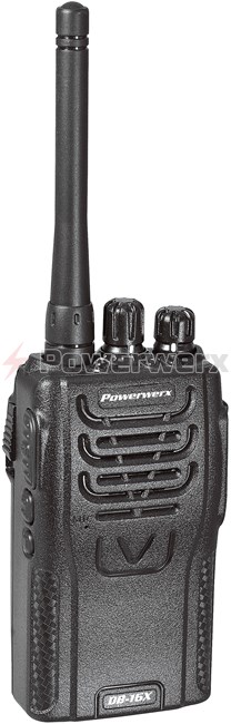 Powerwerx DB-16X Dual Band VHF/UHF 16 Channel Handheld Commercial Radio ...