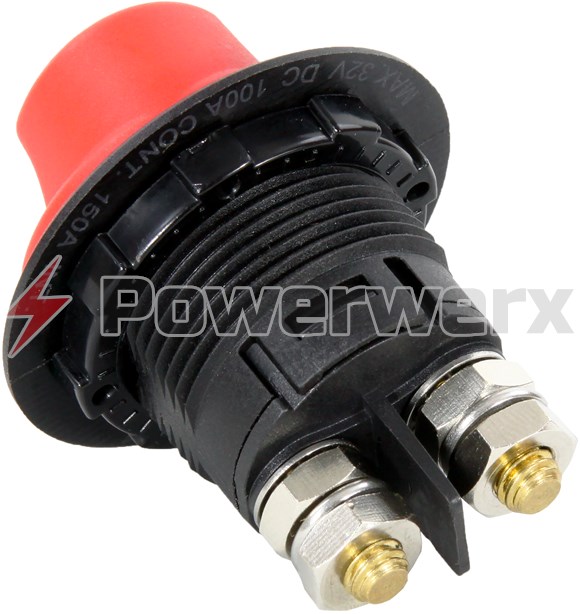 Powerwerx PanelHDSW-K Heavy Duty 100A Panel Mount ON-OFF Battery Switch ...