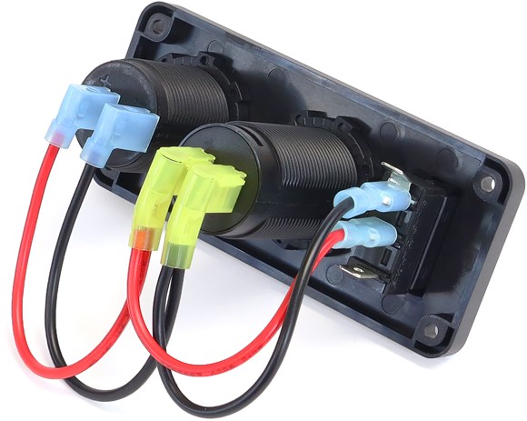 Powerwerx PanelPlateSW2 Blank Panel 2 Position with Circuit Breaker and ...