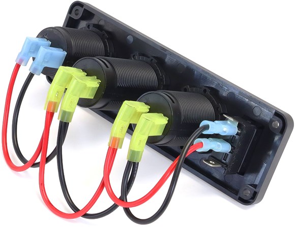 Powerwerx PanelPlateSW3 Blank Panel 3 Position with Circuit Breaker and ...