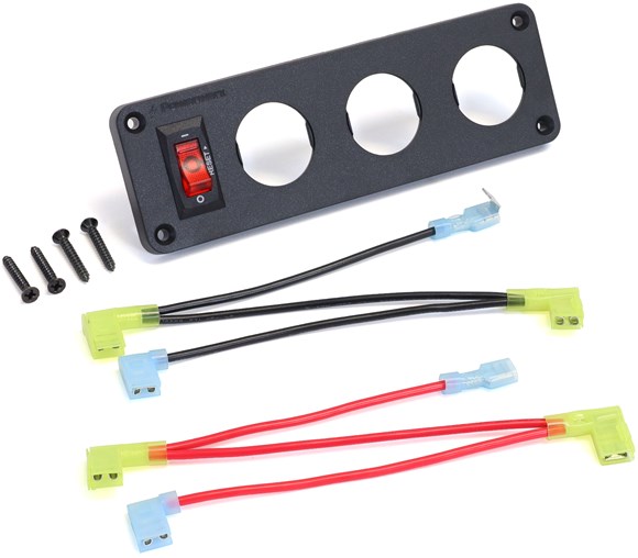 Powerwerx PanelPlateSW3 Blank Panel 3 Position with Circuit Breaker and ...