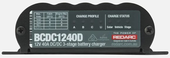 REDARC BCDC1240D Dual Input 40A In-Vehicle DC-to-DC Battery Charger ...