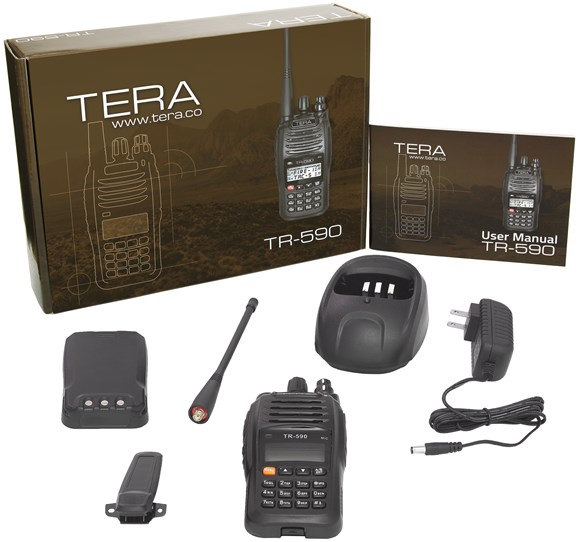 TERA TR-590 Dual Band VHF/UHF 200 Channel Handheld Commercial Radio ...